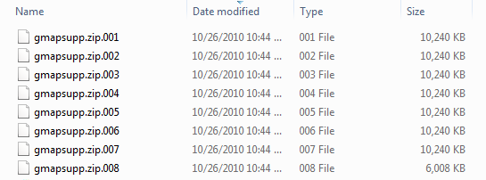 Zipping and Splitting Large Files